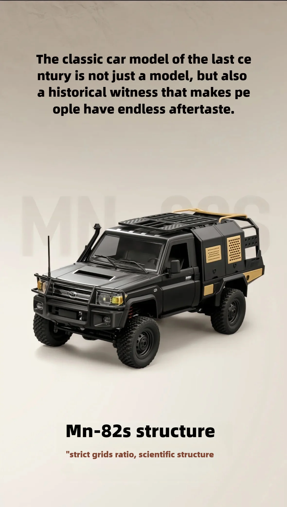 MNRC MN82S RC Car 1/12 Scale 2.4G 4WD For Toyota LC79 Off-Road Vehicle ...