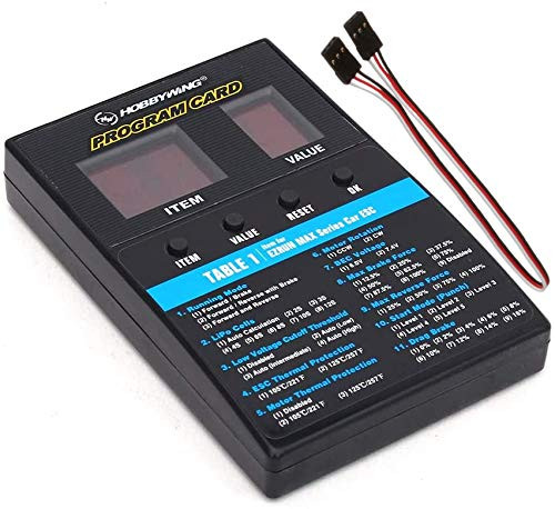 Hobbywing Program Box For QuicRun / Ezrun ESC #PROGRAM CARD-GENERAL ESC ...