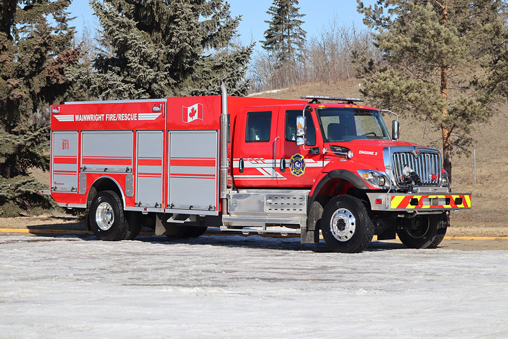 Wainwright Fire Rescue Rosenbauer Side Mount Pumper
