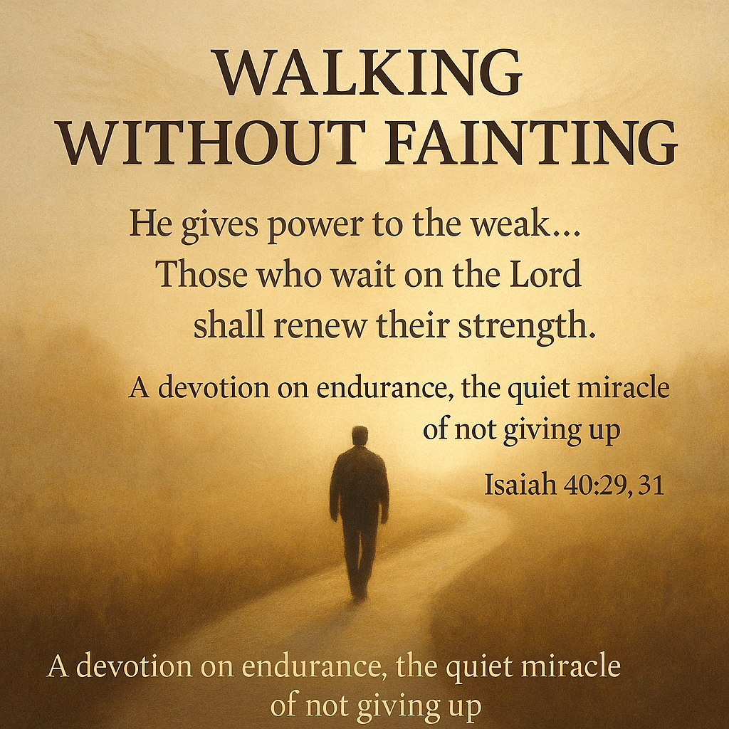 Walking Without Fainting | Trixi's Creations