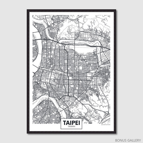 Taipei City Map, Taiwan (E) | Bonus Gallery