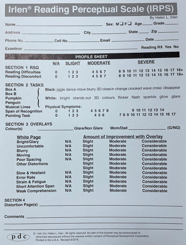 Screener/Diagnostician Materials | Irlennorthwest