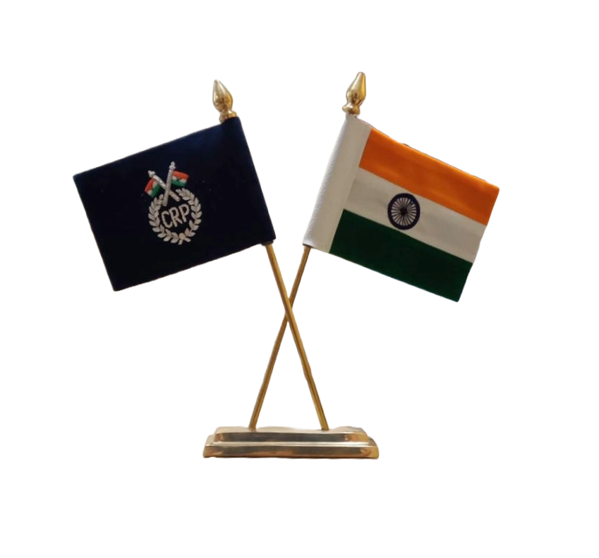 Brass Table Cross Flag Stand Set | Army Sales