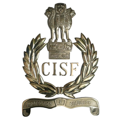 Brass C.I.S.F. Logo 18" | Army Sales