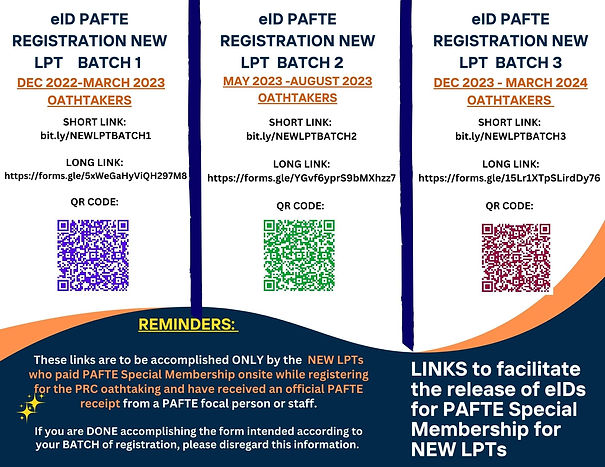 Newly Inducted LPT | PAFTE