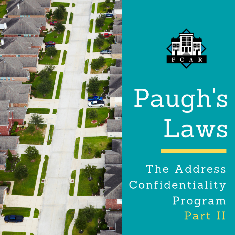 Paugh’s Laws | What you Need to Know About the Address Confidentiality ...