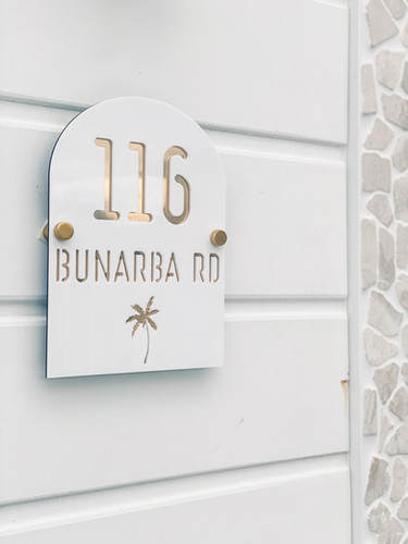 Luxe - Double layer Cut out Arch Plaque | Ivy and Finn Designs