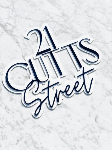 Double layer street address plaque - 2 fonts | Ivy and Finn Designs