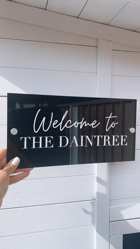 30x15cm Acrylic House Number Plaque | Ivy and Finn Designs