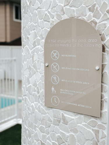 Pool rules signage | Ivy and Finn Designs