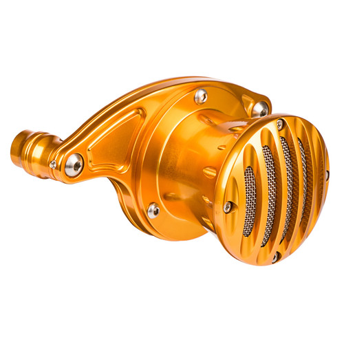 Velocity Stack Grill Design Gold Milwaukee 8 Engine | SURUI MOTOR GARAGE