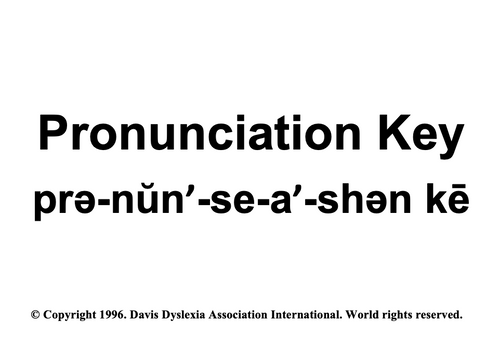 Pronunciation cards | Davis Learning Fdtn