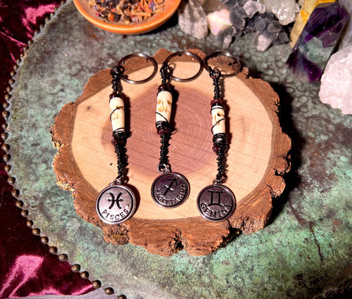 Zodiac Skellie Keychain | The Intuitive Rock