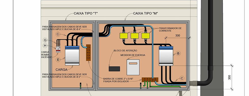 Entrada energia 75kW Enel | Projeto Elétrico