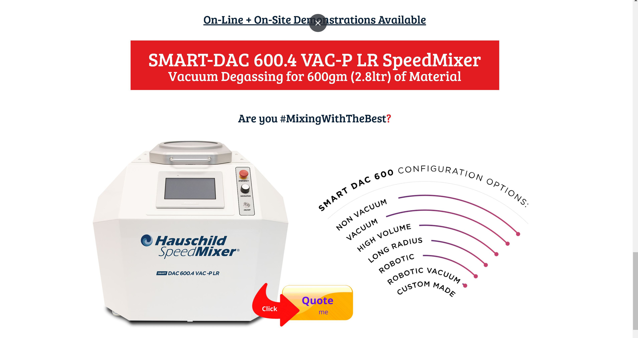 SMART-DAC 600.4 VAC | SMART DAC 600gm VACUUM SpeedMixer | Productive ...