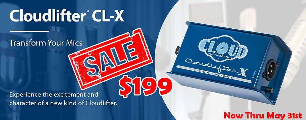 Cloud Microphones | Manufacturer of Microphones and Cloudlifters