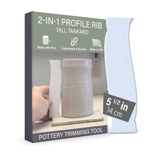 OUTPOST POTTERY Profile Rib Tankard Profile Rib for tall Mugs (14cm 5 1 ...