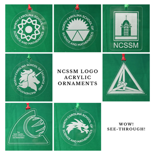 NCSSM Acrylic Logo Ornaments | Cedar Cove Creations