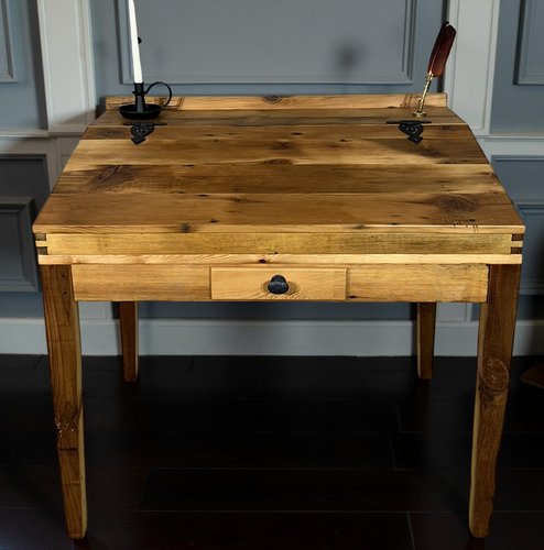 The Franklin | American Heritage Furniture | rustic slanted desk