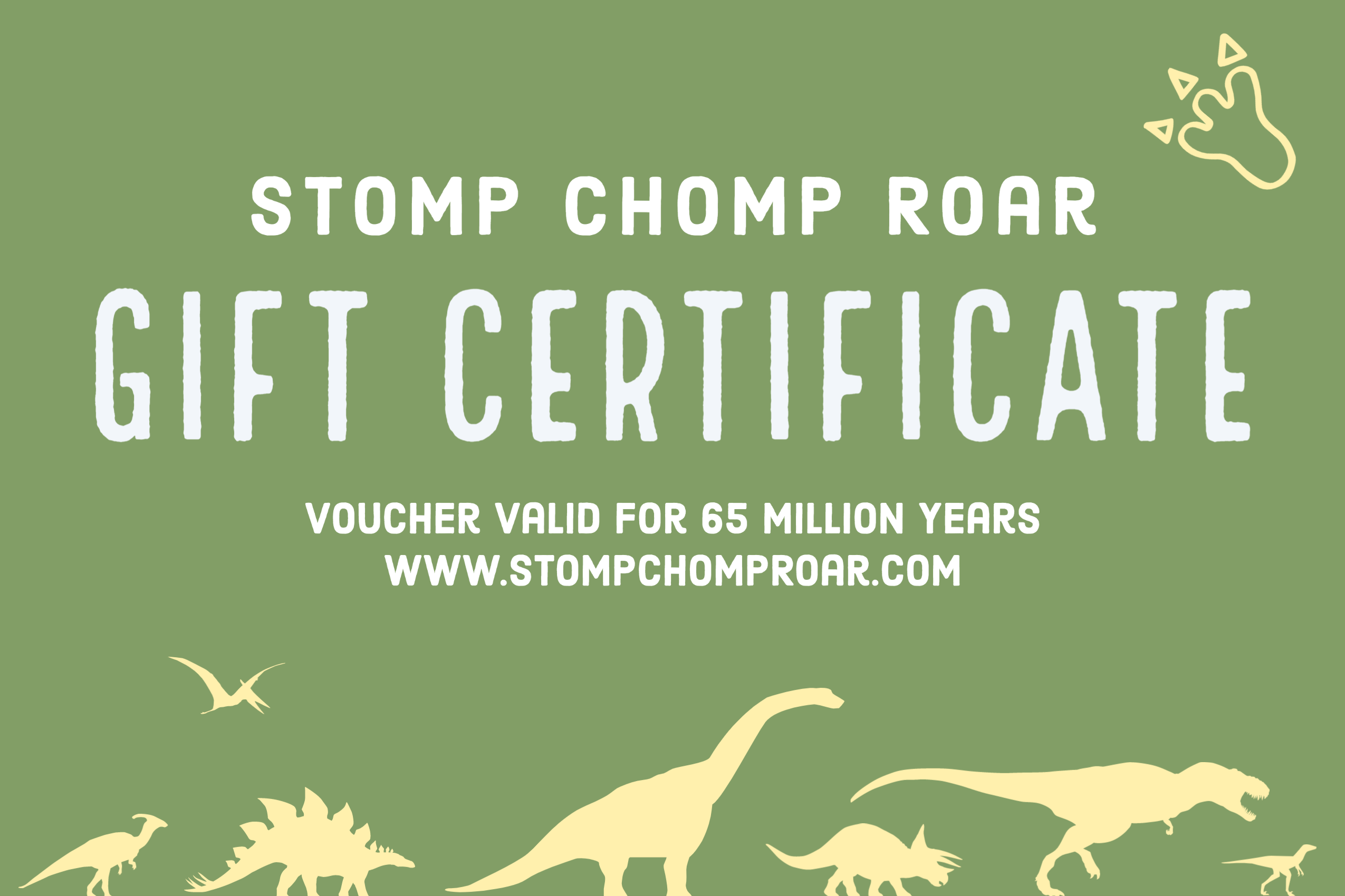 Gift Card | Stomp Chomp Roar