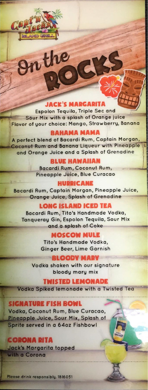 COCKTAILS | Captjacks