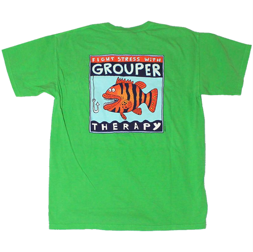 Grouper Therapy Green T-Shirt | dogtoothbar