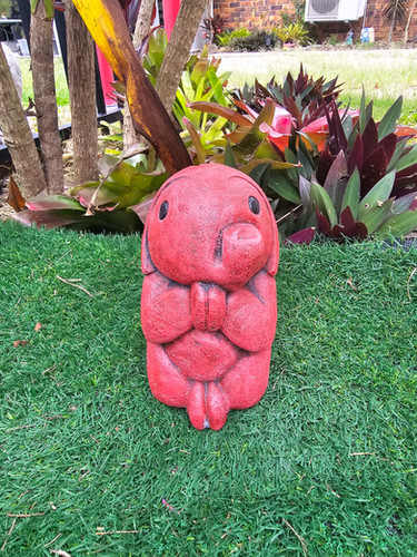 Elephant Praying - Red | CreativeConcreteStat