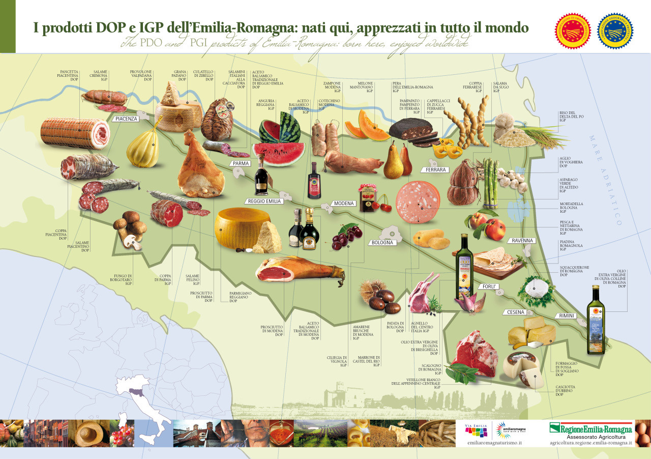Prodotti Dop e Igp Emilia Romagna - Tradizioni e Qualità