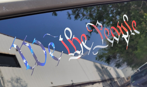 We the People US FLAG DECAL | Dank Decals
