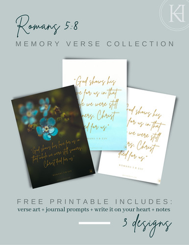 Romans 5:8 Free Printable: Worksheets for May10-16 Memory Verse (3 ...