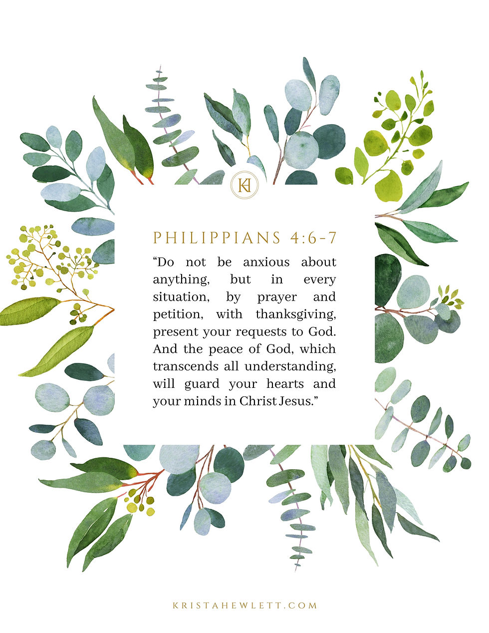 Memory Verses | Krista Hewlett