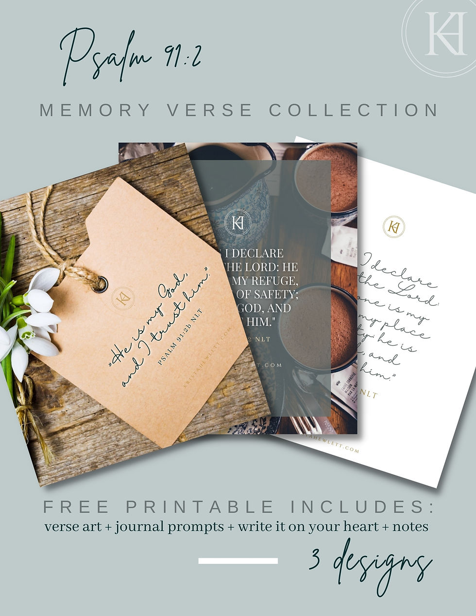 Psalm 91:2 Free Printable Worksheets for October18-24 Memory Verse (3 ...