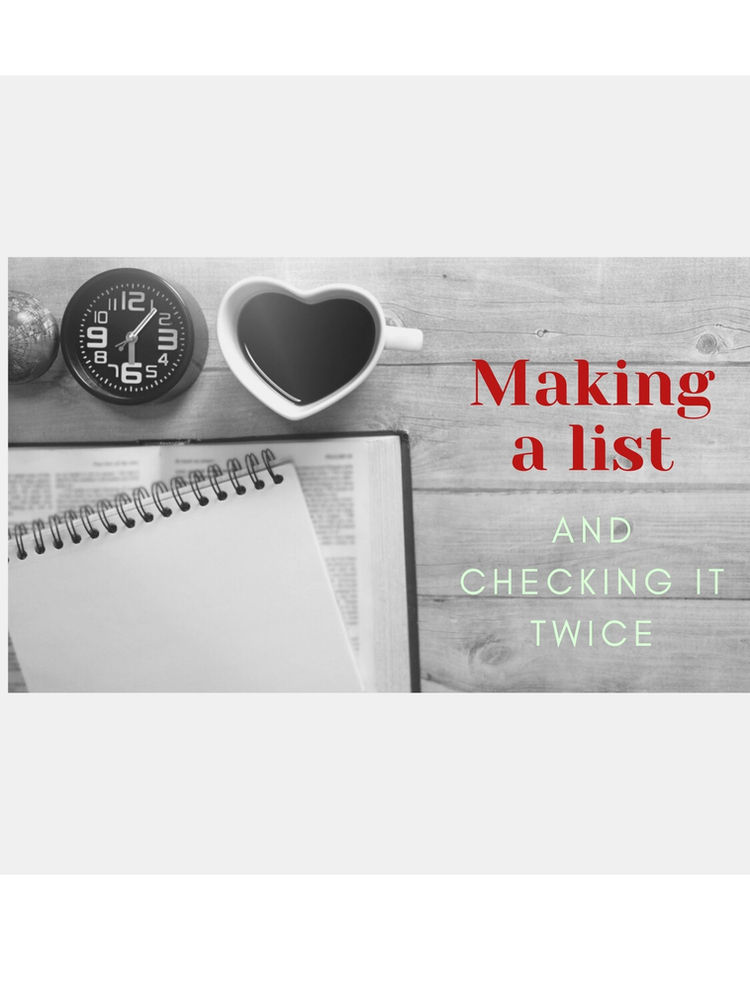 Making a List & Checking it Twice