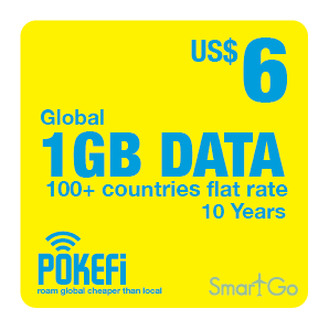 1GB Data Global 100+ | pokefi