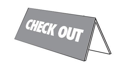 Check Out – Table Tent | AFC Urgent Care