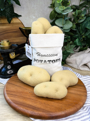 Sack of Play Felt Potatoes | Kinder Cookhouse