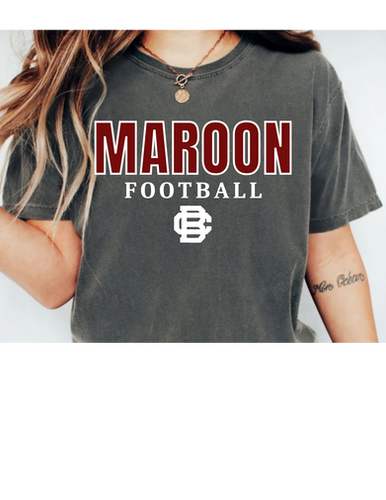 Maroon Football | Portson Designs