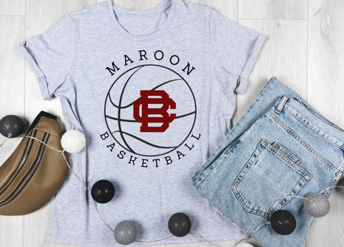 Maroon Basketball | Portson Designs