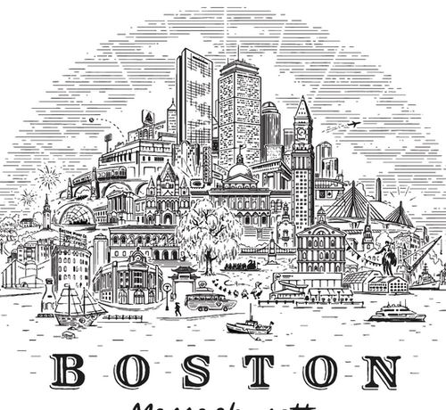 Boston Landmarks • art print | shoprevelrevel