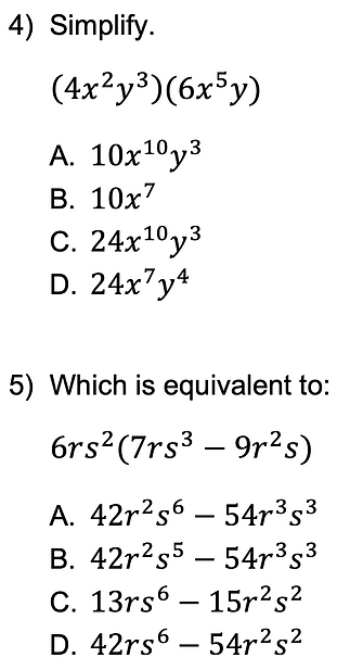 GED Polynomials Practice | Get Sum Math