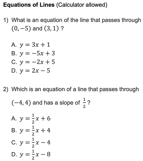 Equations of Lines | Get Sum Math