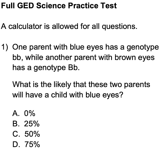 Free GED Science Practice Test | Get Sum Math