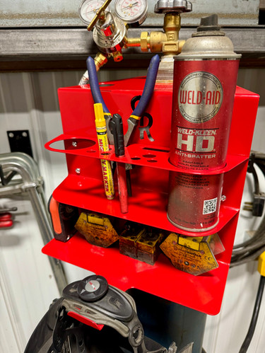 Welding Gas Bottle Organizer | Red Rock Metal Werks