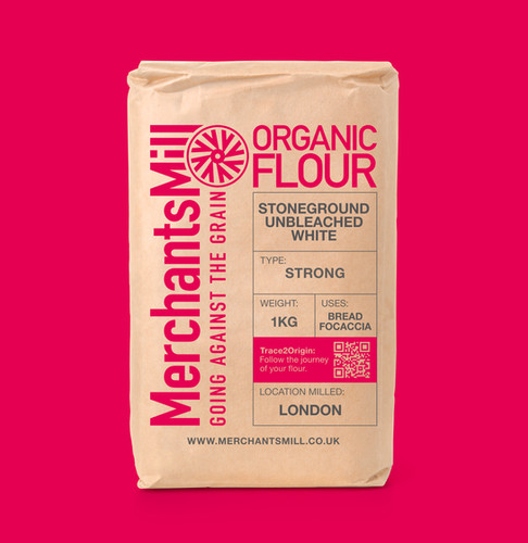Organic Stoneground Unbleached Strong White Flour | Merchants Mill