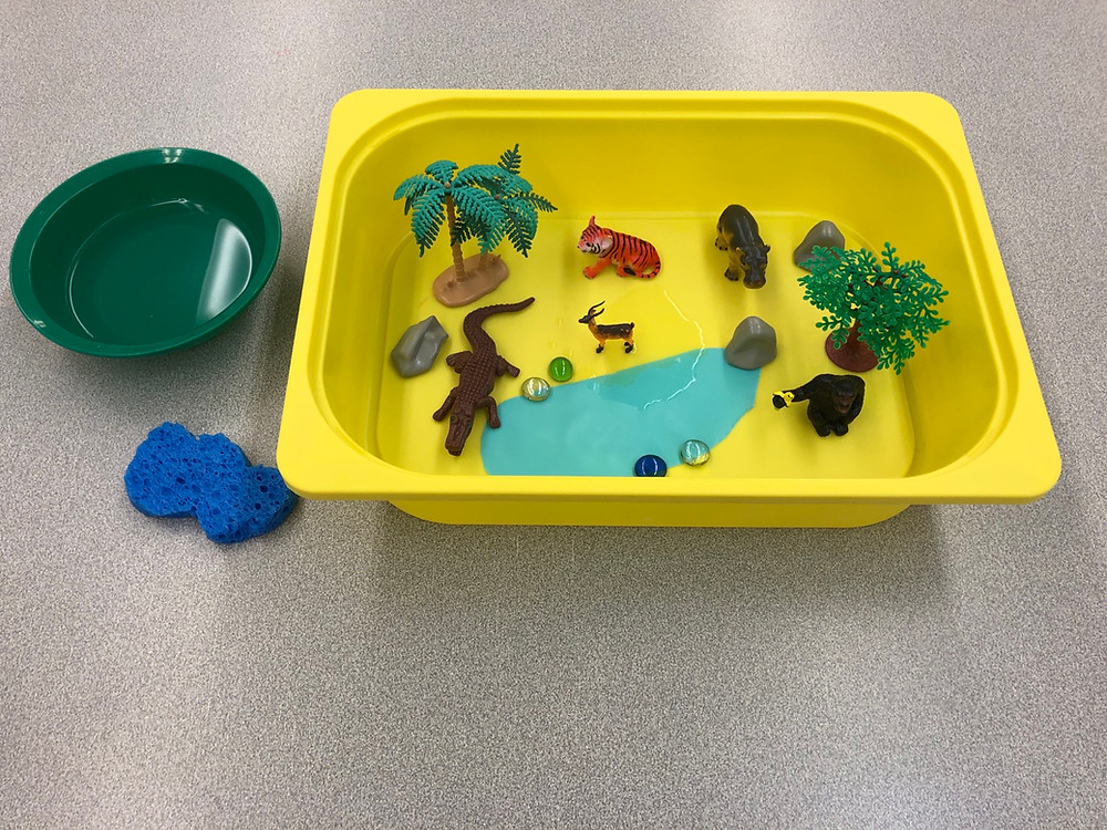 Rain Sensory Bin