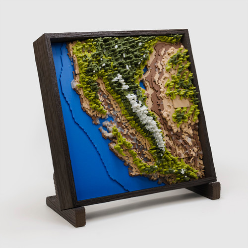 California Nevada National Parks Illuminated Map Lamp Illumbox