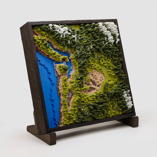Washington Oregon National Parks Illuminated Map Lamp Illumbox