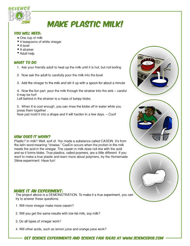 Make Plastic with Milk!