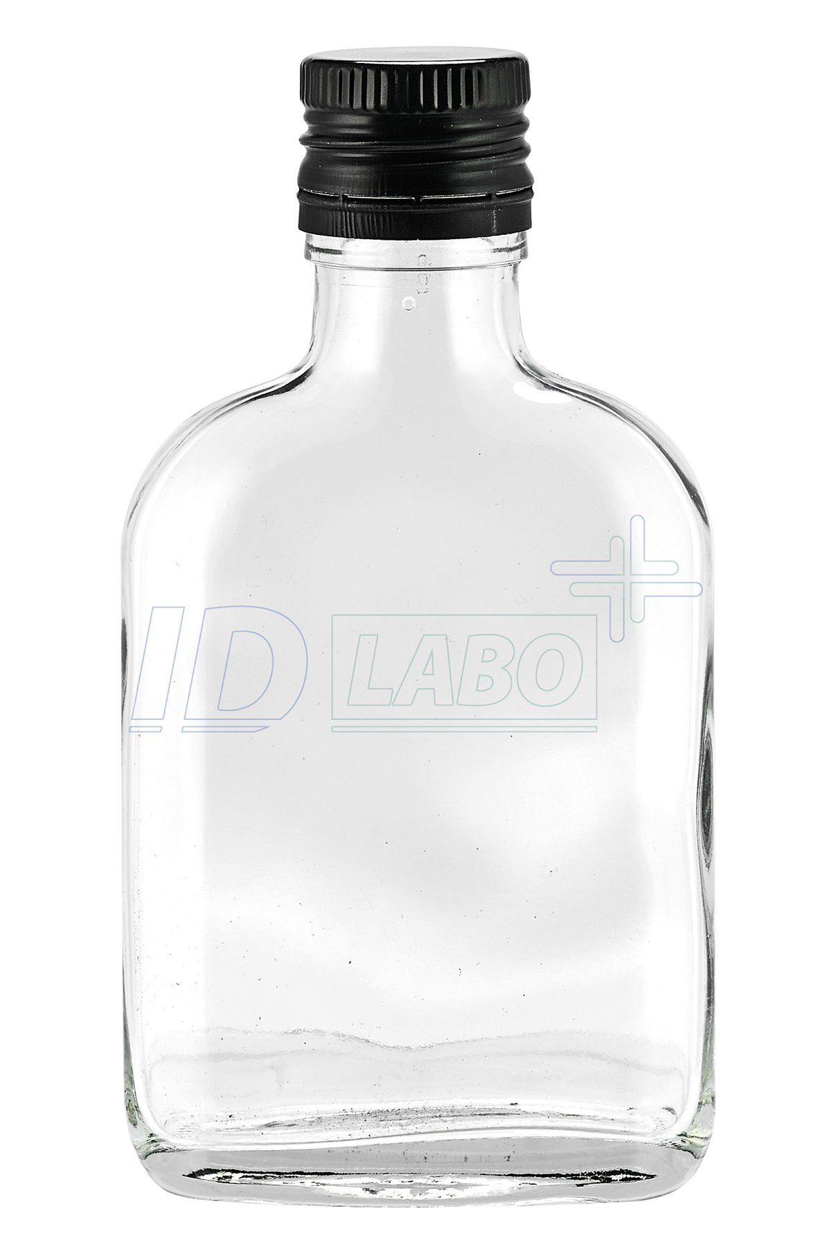 BOUTEILLE FLASK VERRE BLANC NUE 20CL | Id Labo