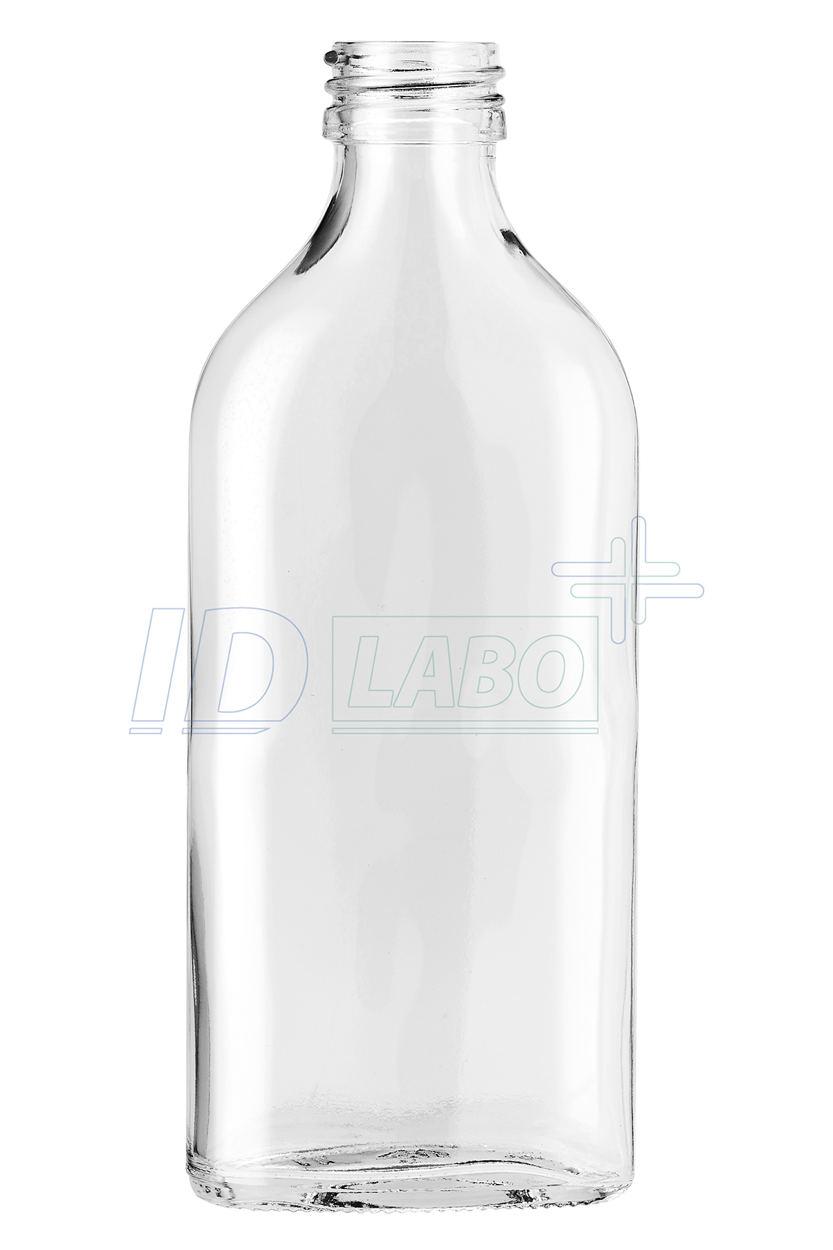 Flacon en verre blanc ovale 200 ml | Id Labo